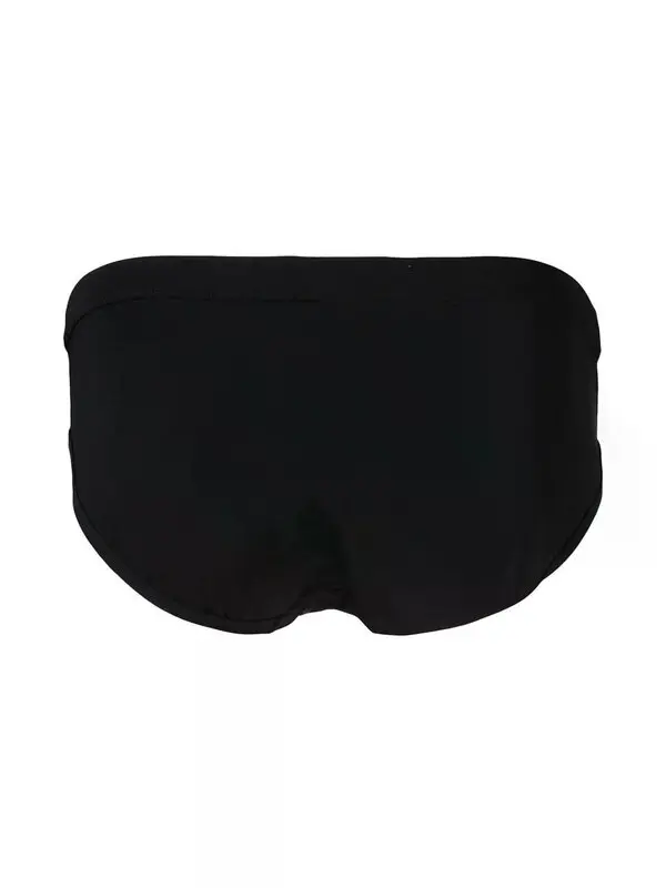 Dolce & Gabbana Logo-print Drawstring Swim Trunks - Black
