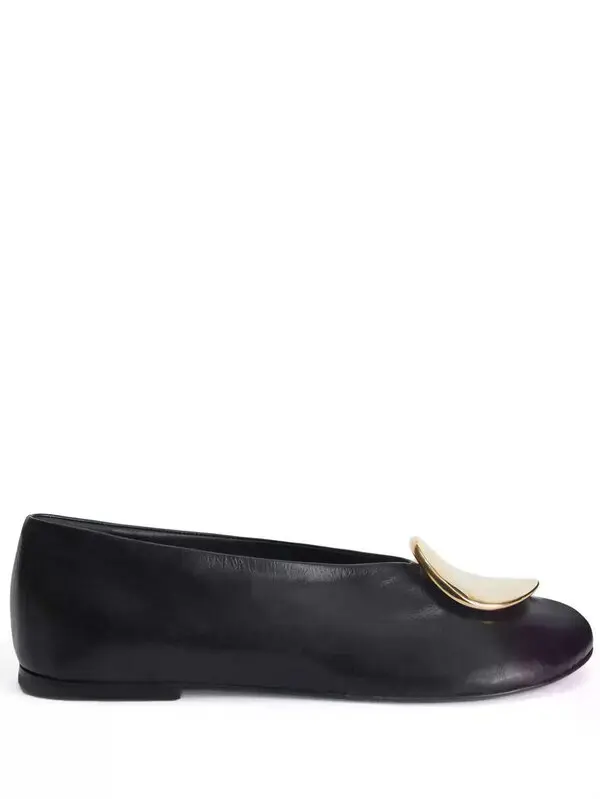 JIL SANDER Decorative-plaque Ballerina Shoes