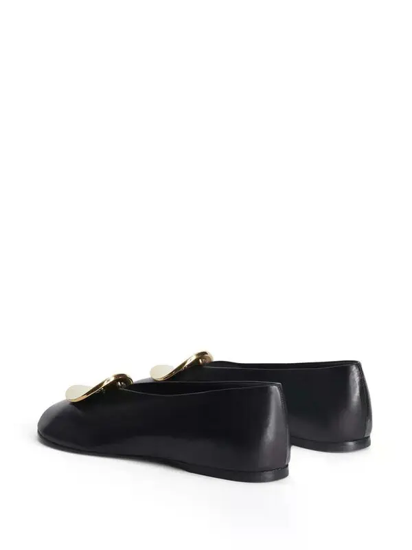JIL SANDER Decorative-plaque Ballerina Shoes