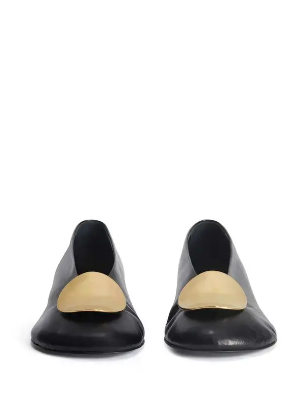 JIL SANDER Decorative-plaque Ballerina Shoes