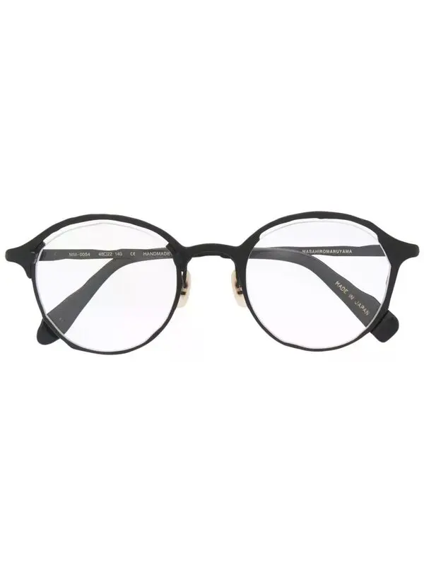MASAHIROMARUYAMA Round Frame Glasses - Black