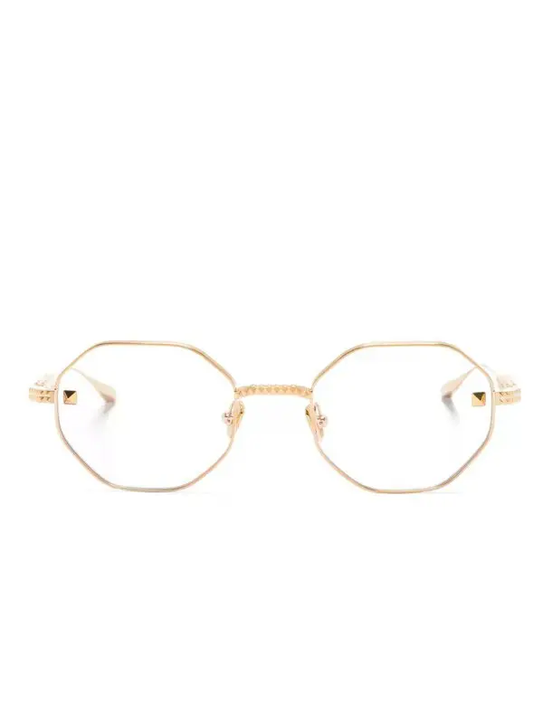 Valentino Garavani Octagonal-frame Glasses - Gold