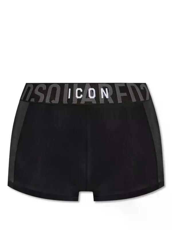 Dsquared2 Icon Logo-waistband Briefs - Black
