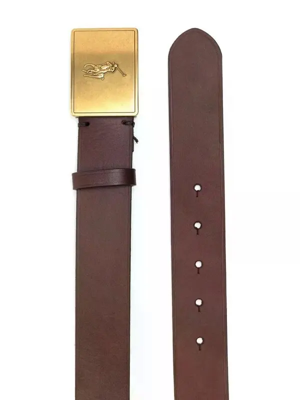 Polo Ralph Lauren Polo Pony Leather Belt - Brown