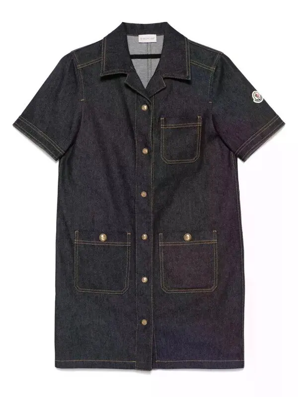 Moncler Denim Mini Dress - Blue