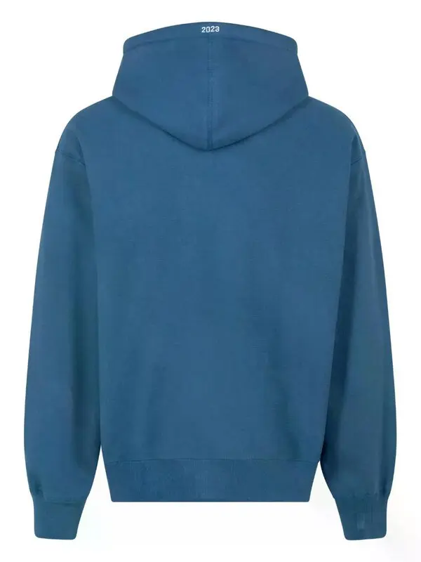 Supreme Box Logo Cotton Hoodie - Blue
