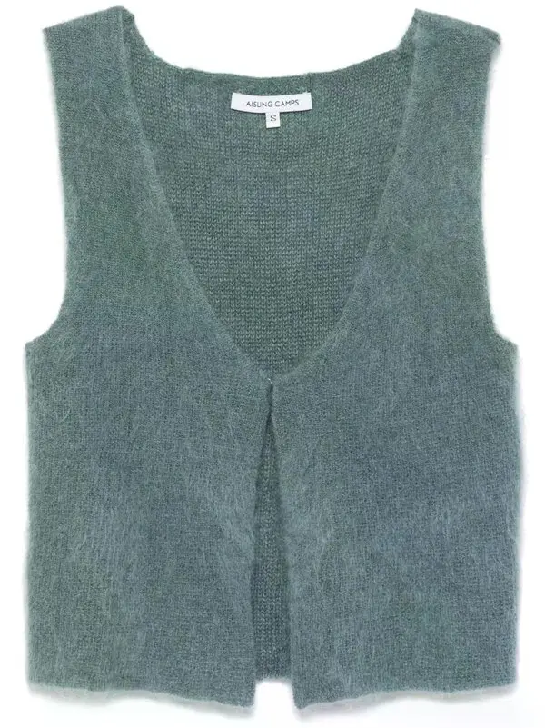 AISLING CAMPS Brushed Vest - Blue