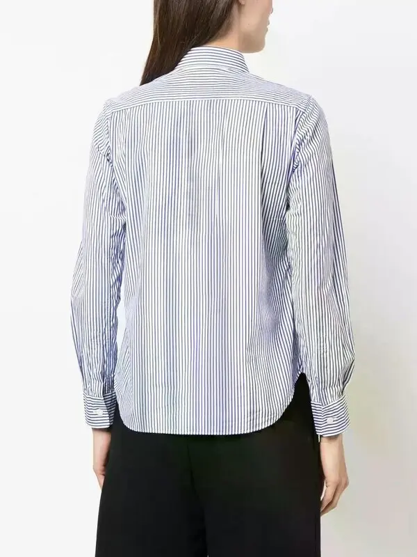 Play Comme Des Garcon Signature Heart-patch Shirt