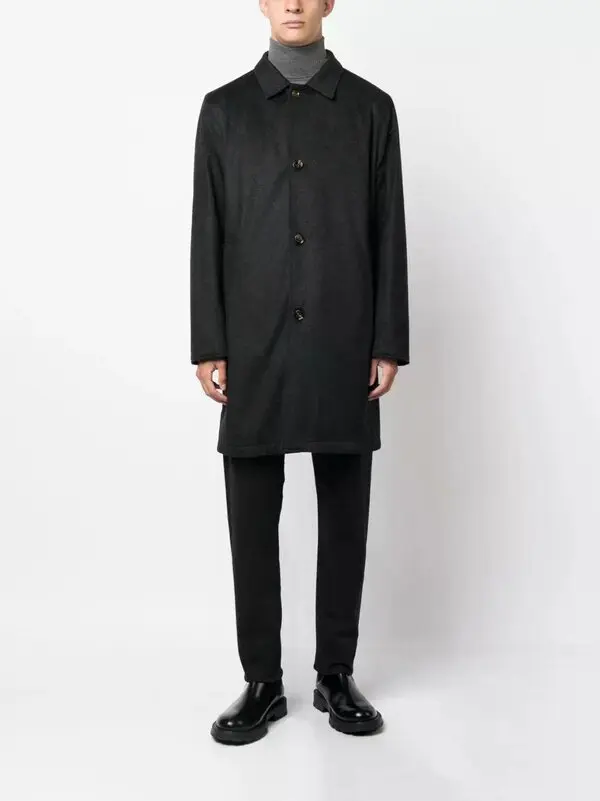 KIRED Long-sleeve Cashmere Trench Coat
