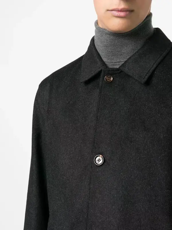 KIRED Long-sleeve Cashmere Trench Coat