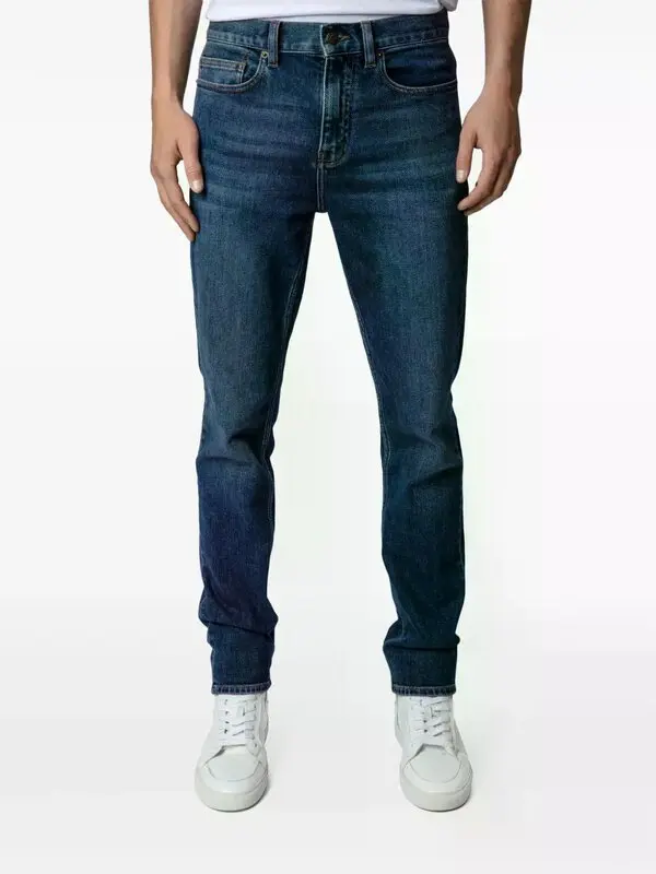 Zadig&Voltaire Slim-cut Mid-rise Jeans - Blue