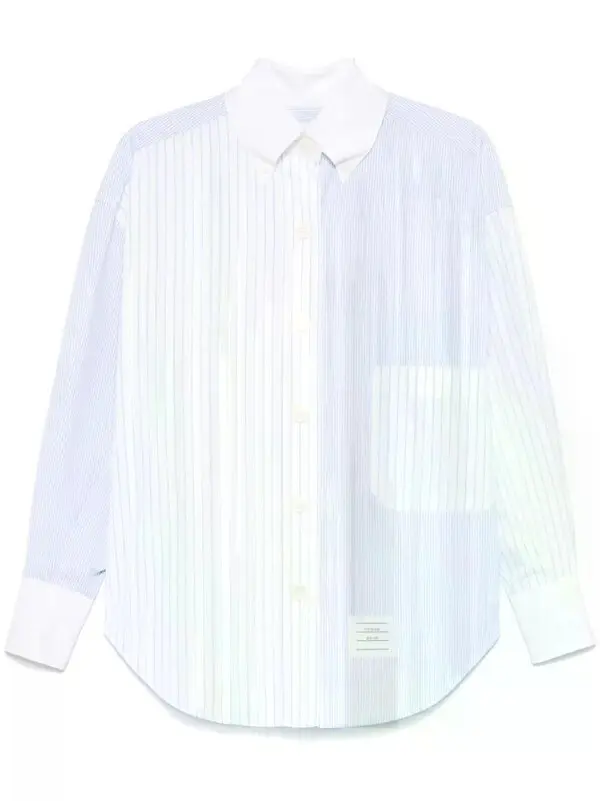 Thom Browne Pinstriped Poplin Shirt