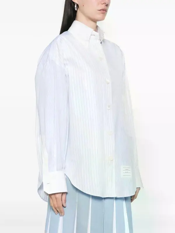 Thom Browne Pinstriped Poplin Shirt