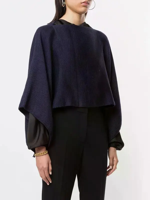 Voz Solid Cropped Jumper