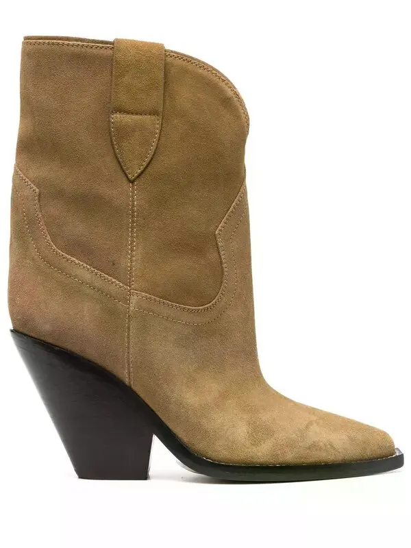 Isabel Marant Étoile Suede Cowboy Ankle Boots