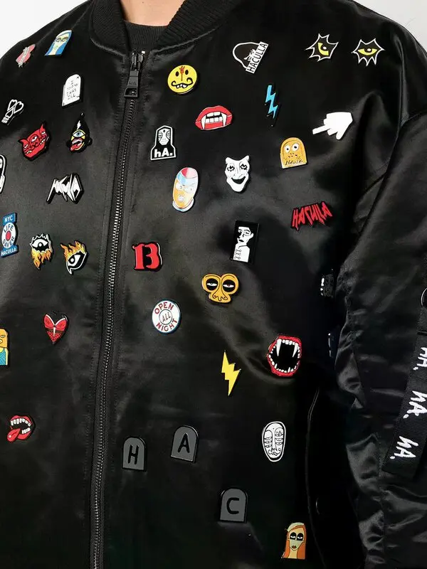 HACULLA. Decorative Pin-detail Bomber Jacket