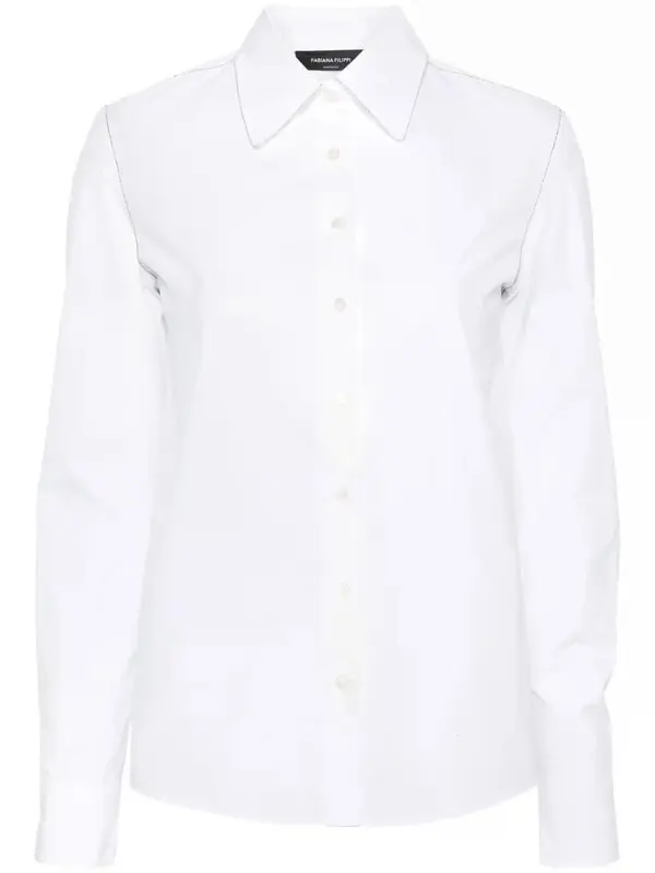 Fabiana Filippi Beaded Poplin Shirt