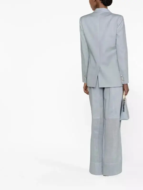 JOSEPH Single-breasted Cotton-linen Blend Blazer