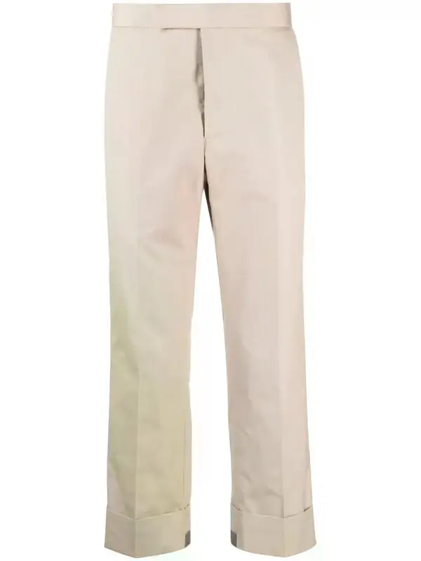 Thom Browne Tailored Cropped Twill Trousers
