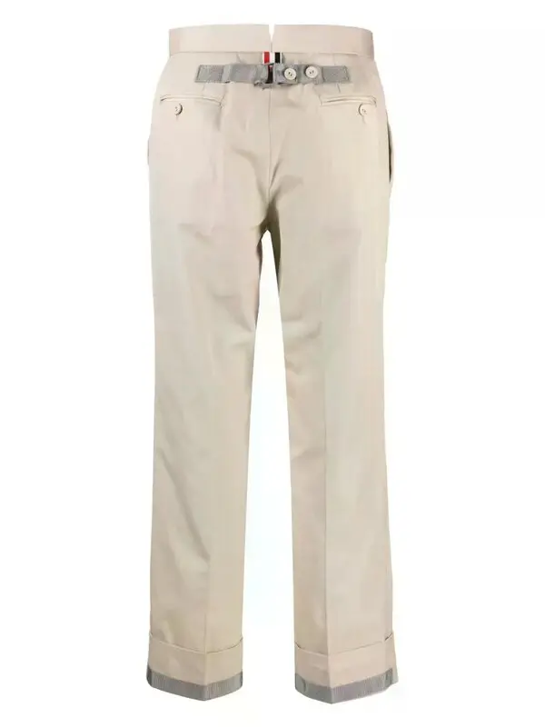 Thom Browne Tailored Cropped Twill Trousers