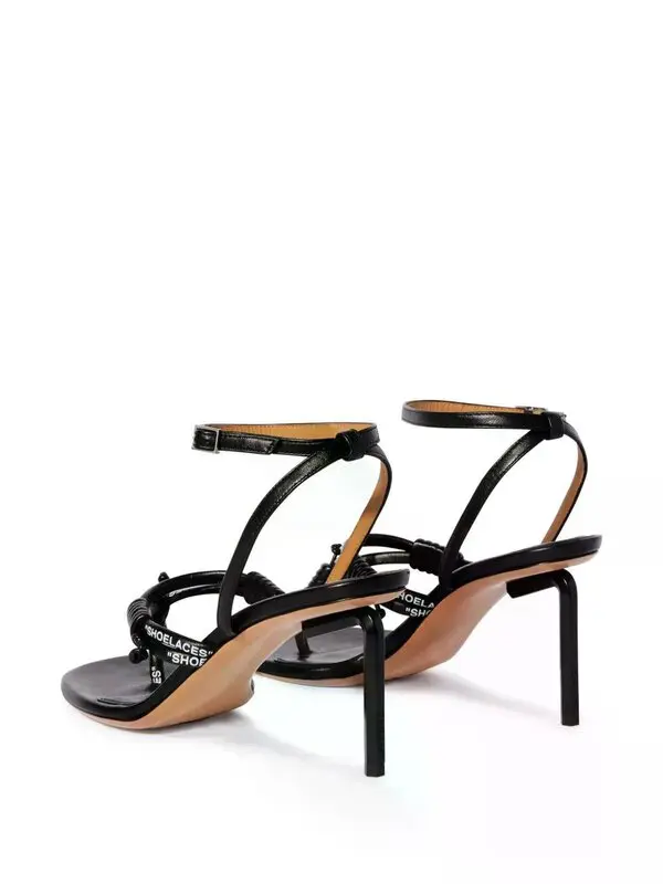 Off-White Mid Heel Sandals