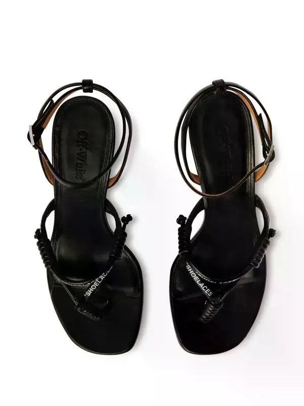 Off-White Mid Heel Sandals