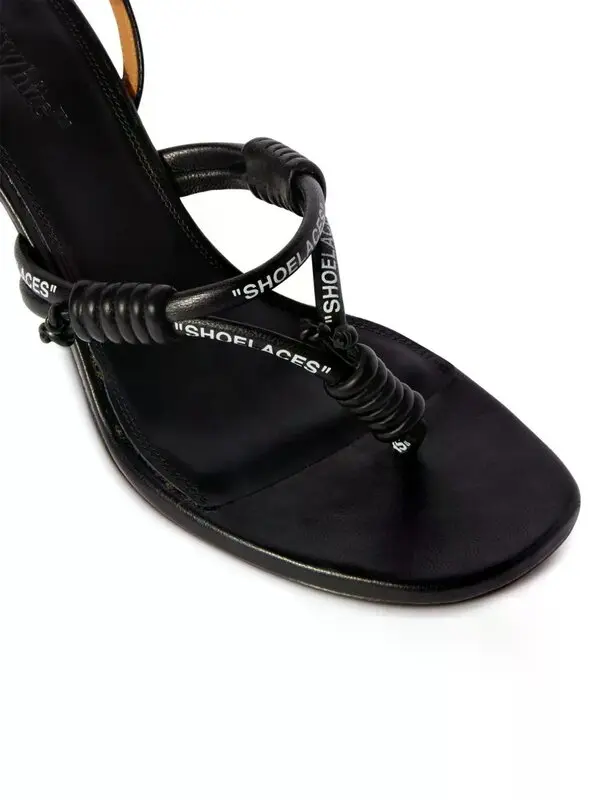 Off-White Mid Heel Sandals