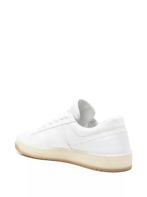 Prada Downtown Leather Sneakers - White
