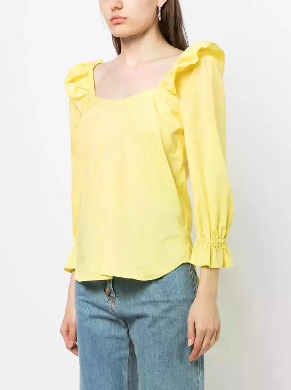 Paul Smith Ruffle-trim Cotton Blouse