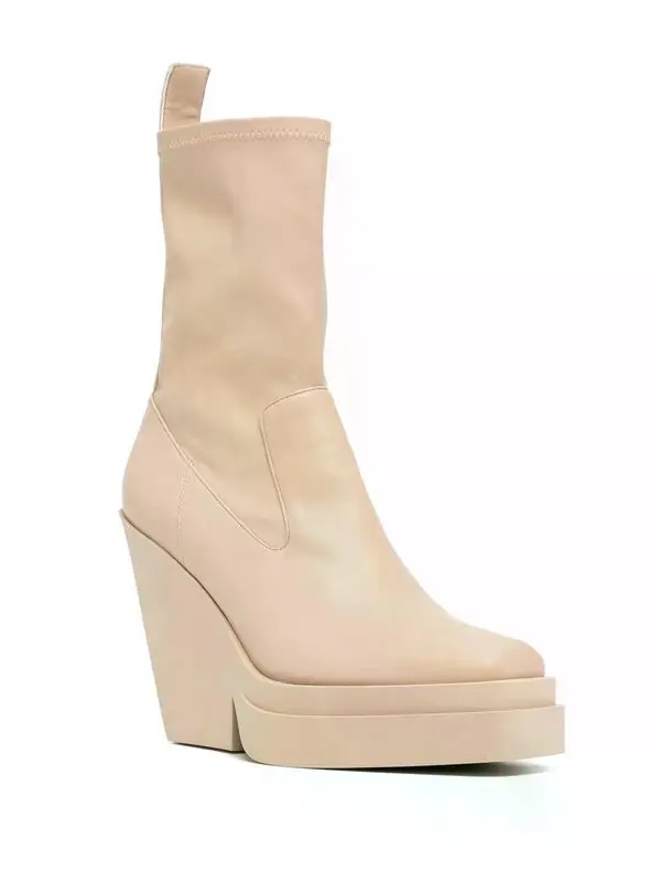 GIABORGHINI Texan 120mm Tapered-heel Ankle Boots