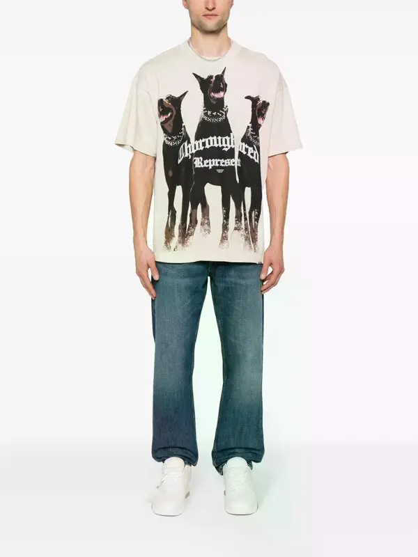 REPRESENT Thoroughbred Cotton T-shirt - Neutrals