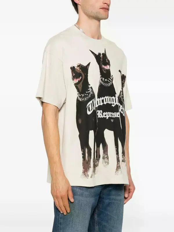 REPRESENT Thoroughbred Cotton T-shirt - Neutrals