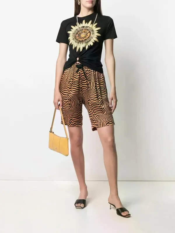 GARCONS INFIDELES Abstract Print Mid-rise Shorts