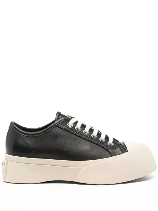 Marni Pablo Leather Sneakers - Black