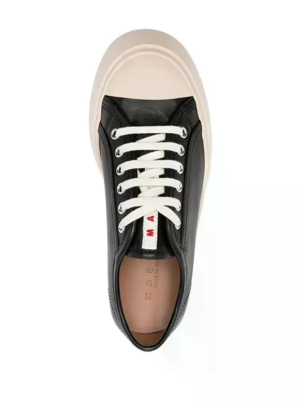 Marni Pablo Leather Sneakers - Black