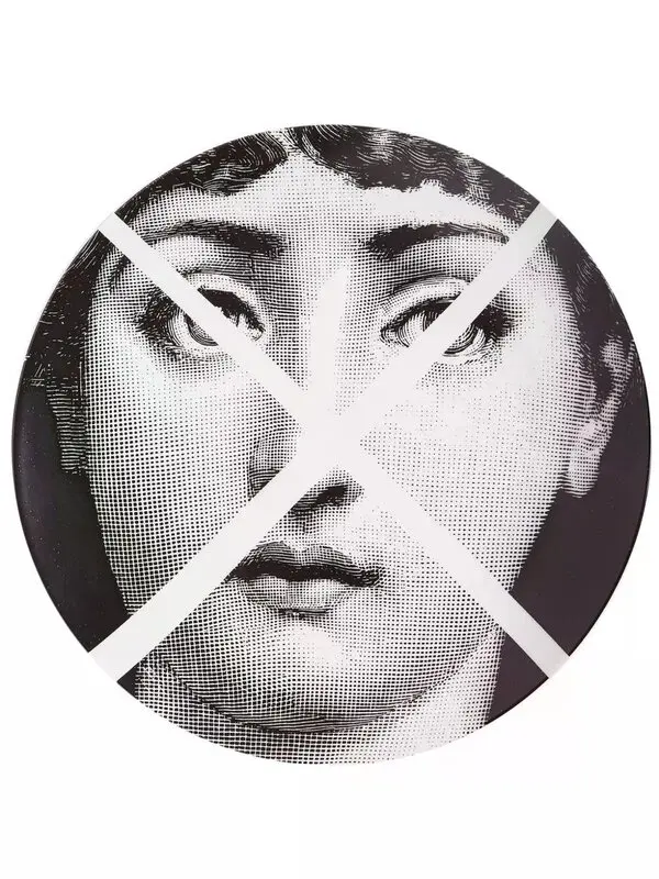 FORNASETTI Variazioni N.30 Wall Plate - Black
