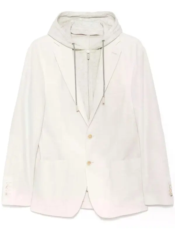 Eleventy Layered Blazer - Neutrals