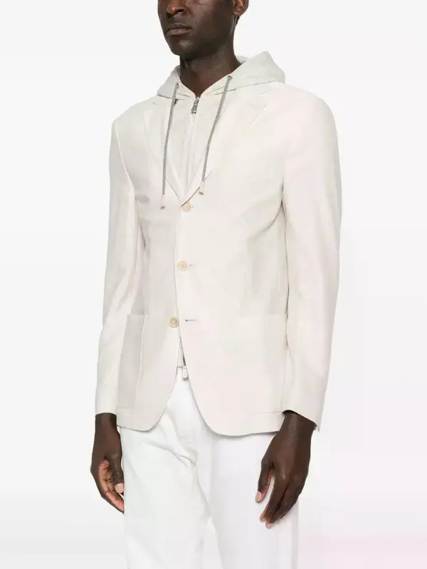 Eleventy Layered Blazer - Neutrals
