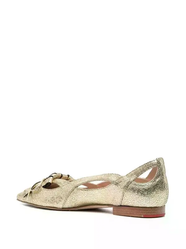 SCAROSSO Pointed Toe Ballerina Pumps