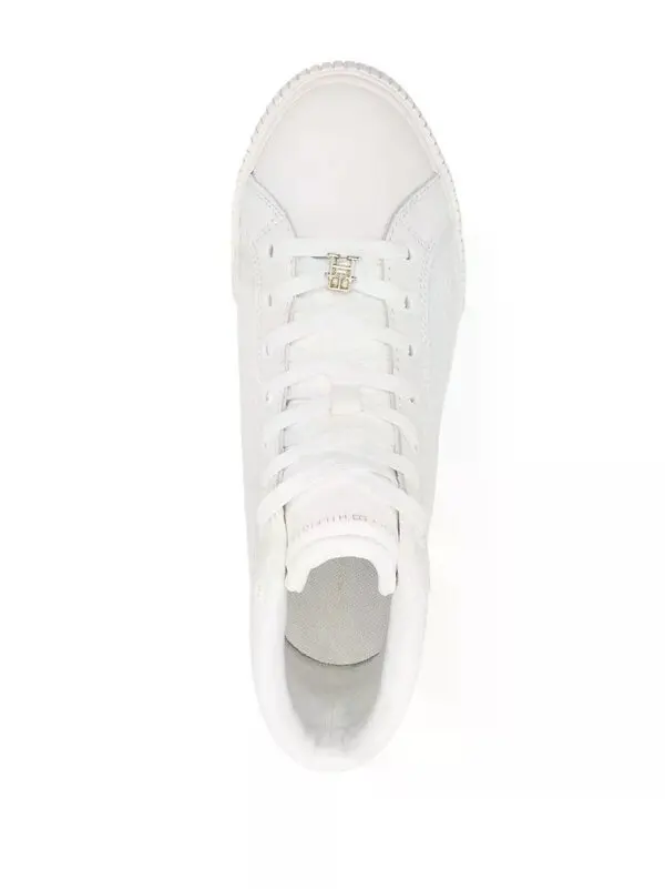 Tommy Hilfiger Embossed Monogram High-top Sneakers