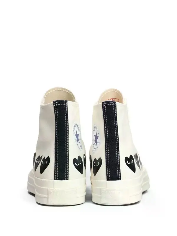 CONVERSE X COMME DES GARONS PLAY Chuck 70 Multi-heart High Top Sneakers