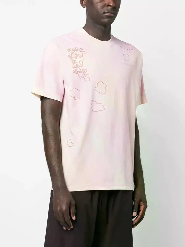 OBJECTS IV LIFE Graphic-print Distressed-effect T-shirt