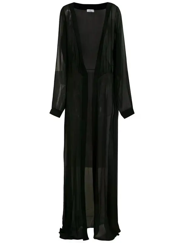 AMIR SLAMA Silk Kaftan - Black