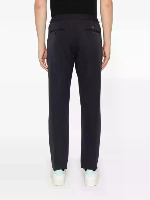 Herno Seersucker Trousers - Blue