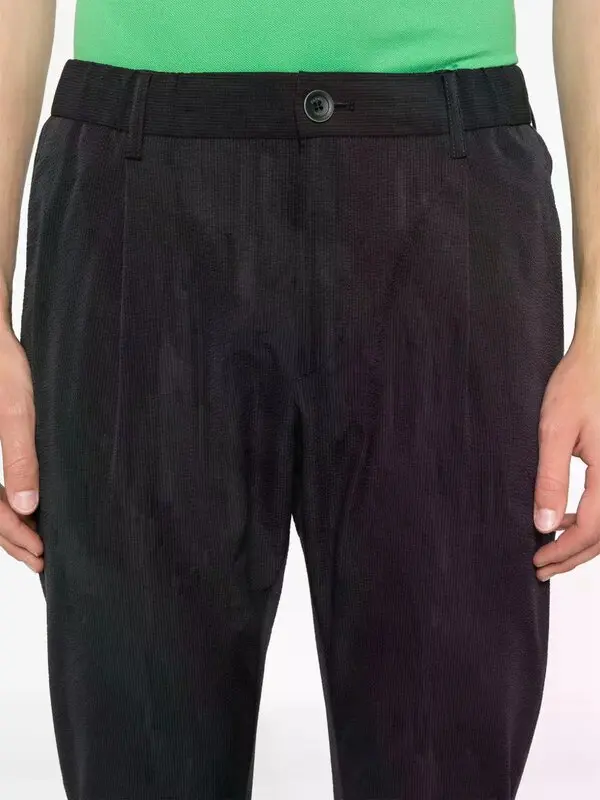 Herno Seersucker Trousers - Blue
