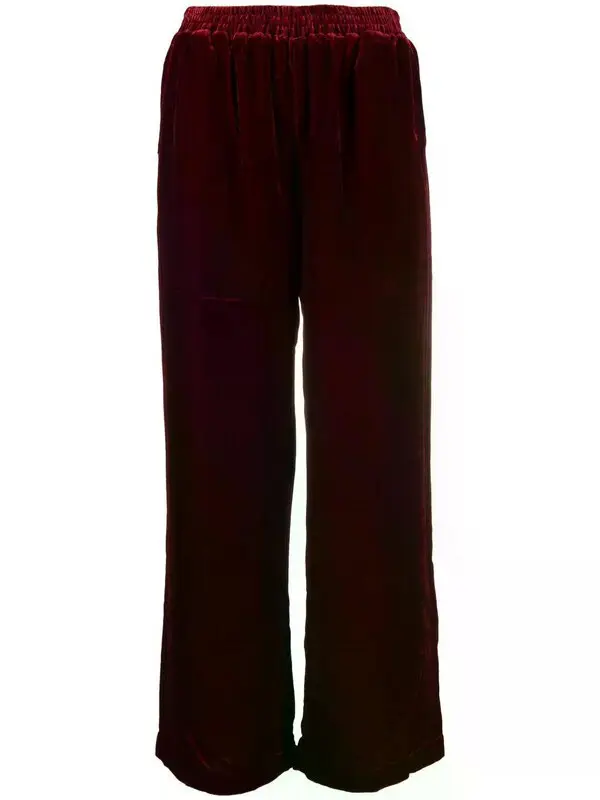 Gold Hawk Velvet Straight Leg Pants