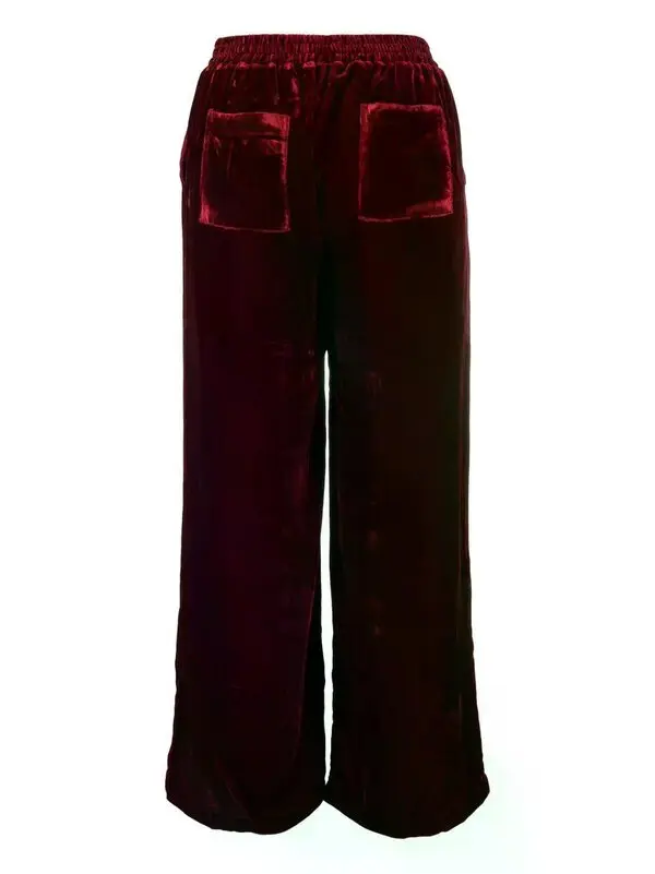 Gold Hawk Velvet Straight Leg Pants