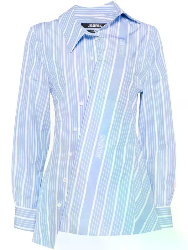 Jacquemus Pablo Pinstripe Shirt - Blue