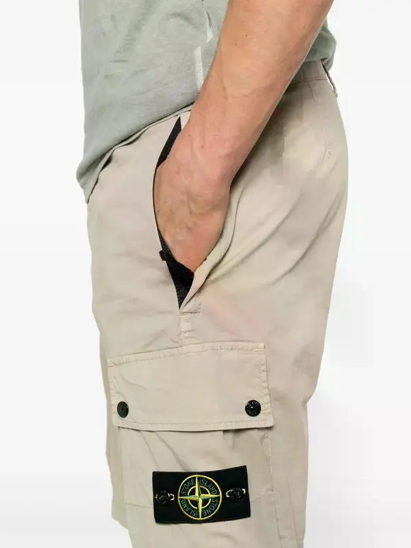 Stone Island Compass-badge Shorts - Neutrals