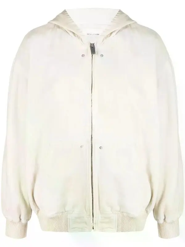 1017 Alyx 9sm Zip-up Hooded Jacket - Neutrals